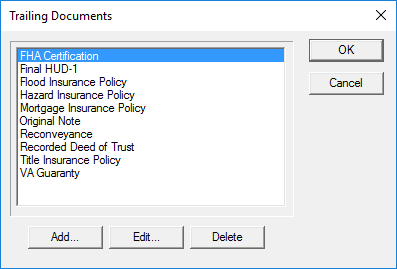 1108 Creating the default trailing documents list
